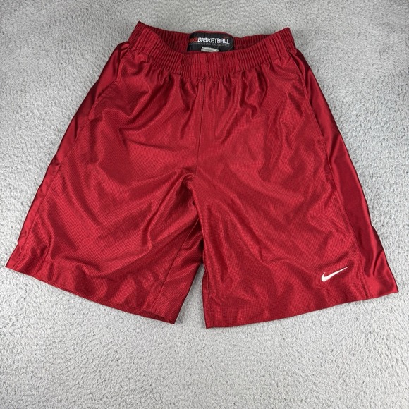 Nike | Shorts | Mens Vintage Nike Shiny Red Basketball Shorts Size ...